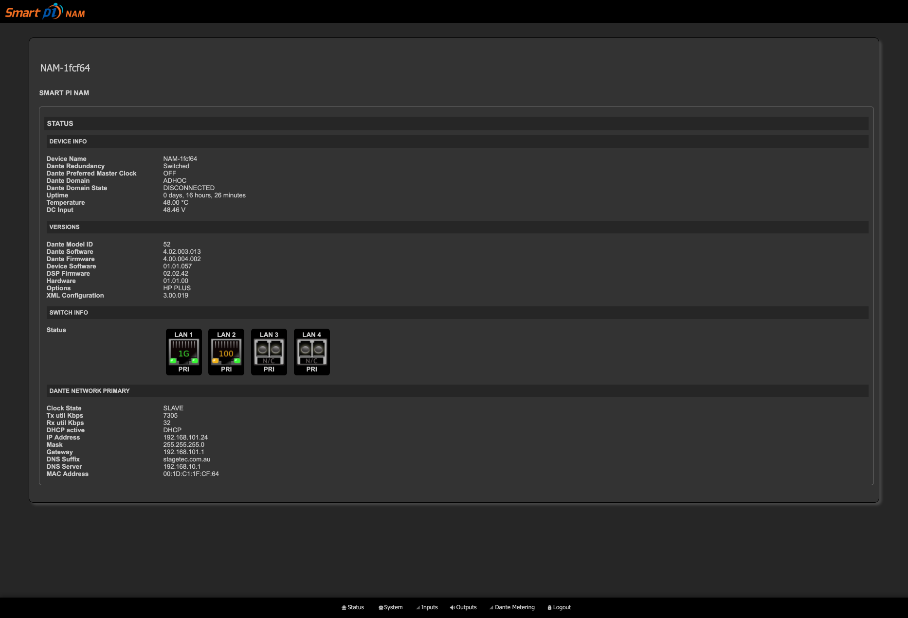 Smart pi NAM x03 Version 01.01.057 Released - Smart pi